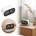 Digital Alarm Clock with LED Display and USB Charging for Bedroom Desk ...