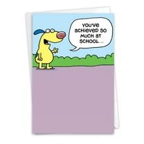 Humorous Graduation Greeting Card with 5 x 7 Inch Envelope - Lined ...