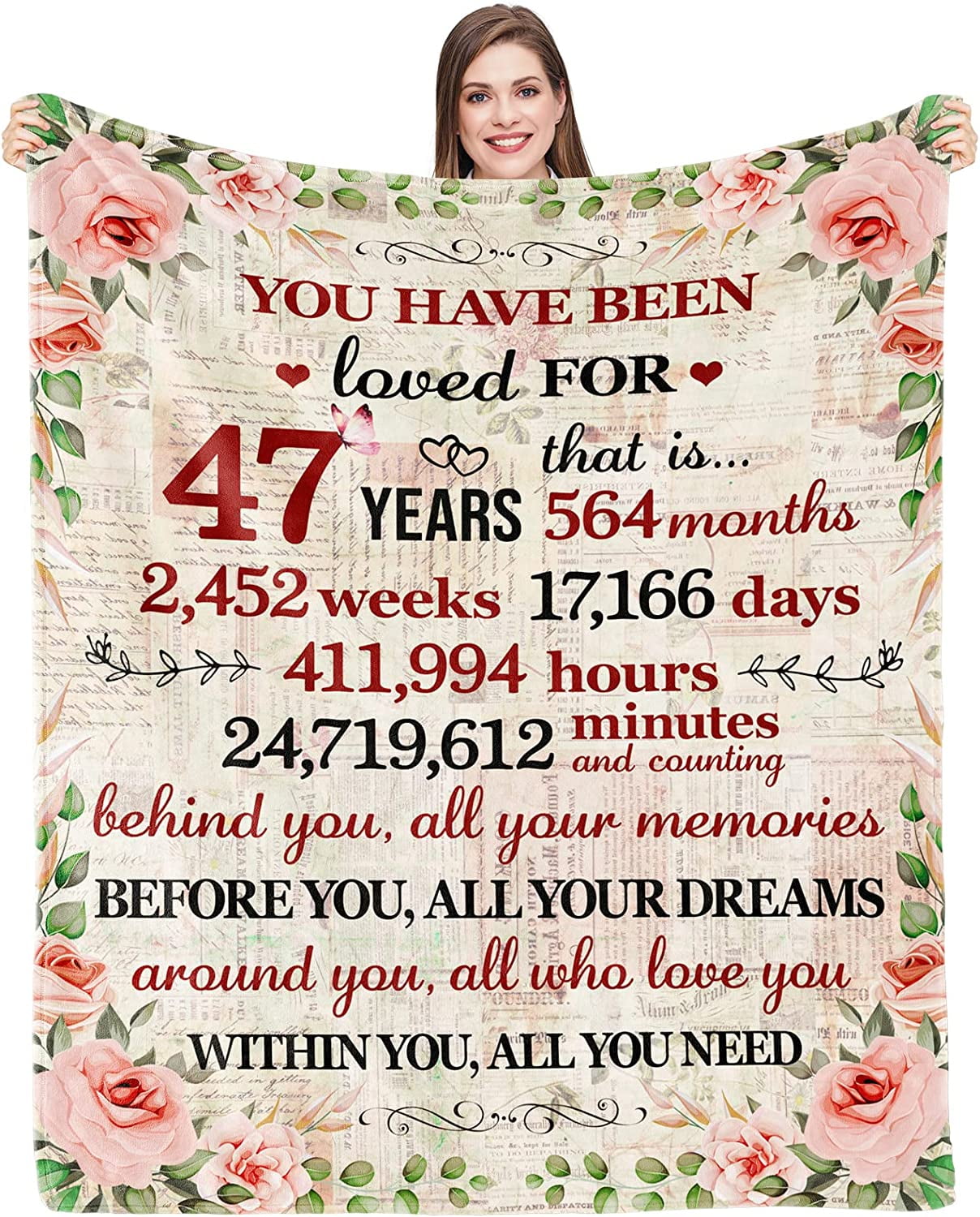 47th Birthday Gifts for Women Happy 47th Birthday Gifts for Her 47 Year ...