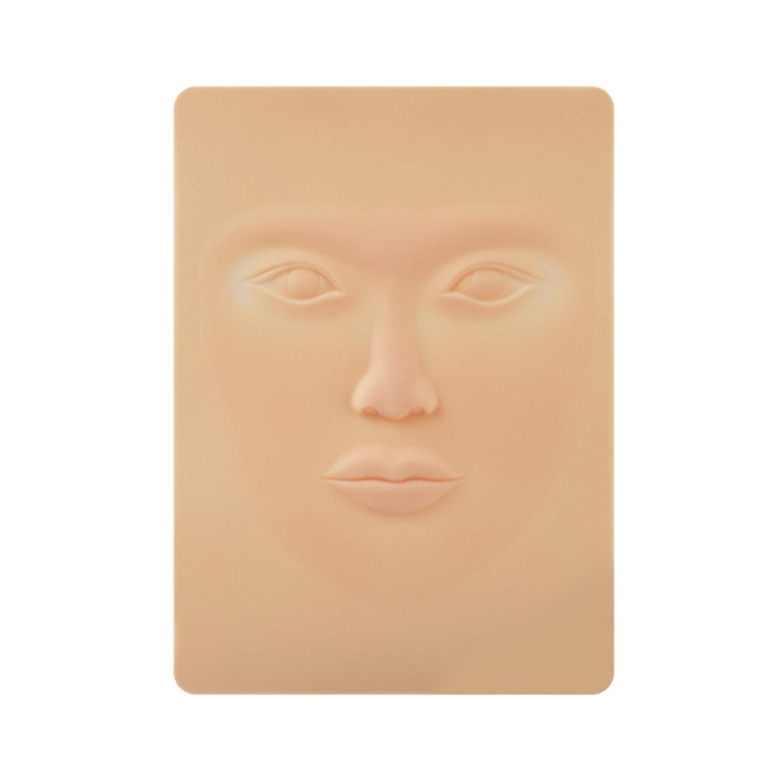 3D Silicone Practice Skin Head/ Professional Makeup Practice Face Model Mannequin/ for Permanent ...