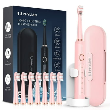 Quip Smart Recharge Metal Pink Electric Toothbrush, Motorized, Battery ...