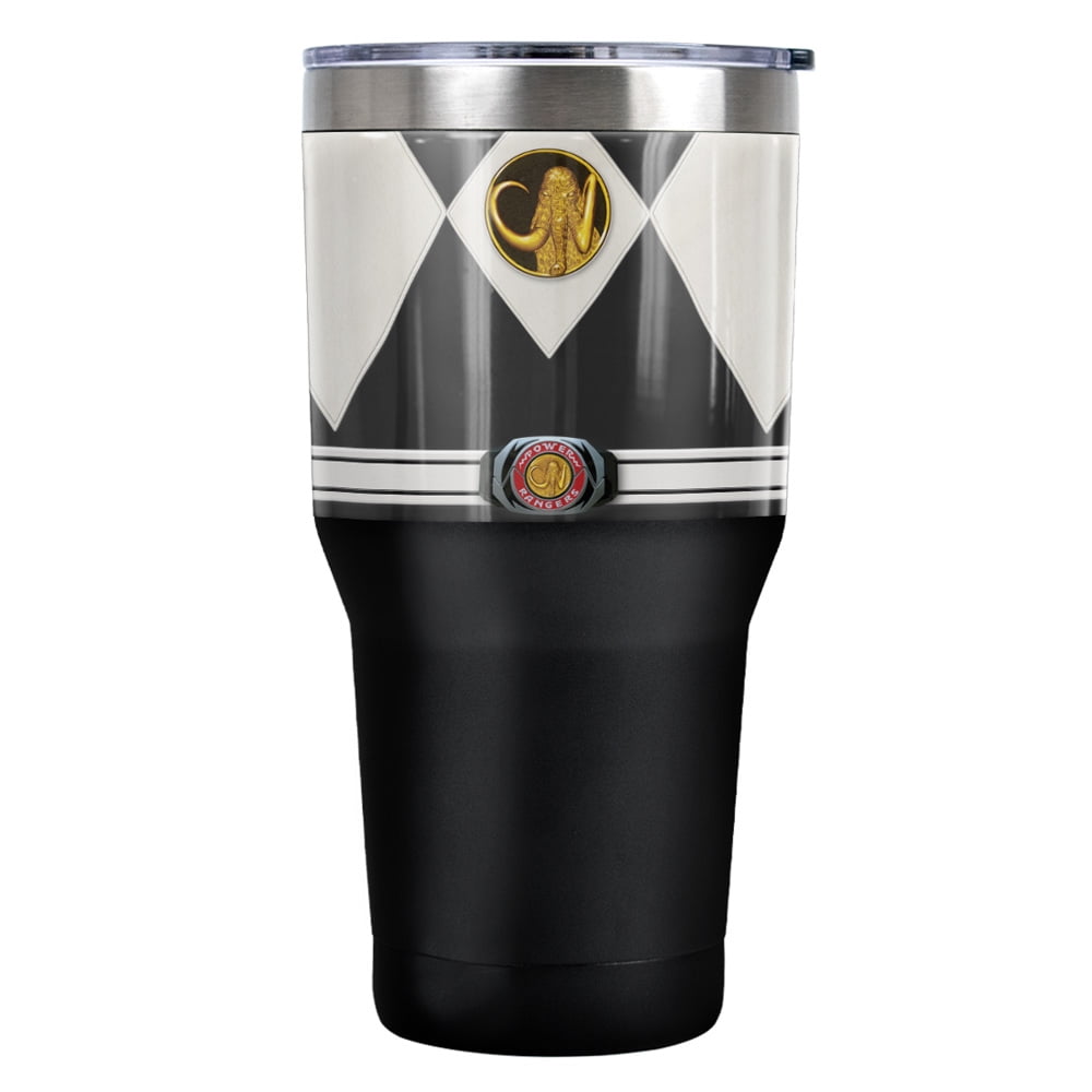 Power Rangers Black Ranger Uniform Stainless Steel Tumbler 30 oz Coffee ...
