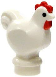 LEGO Loose Animal Figure White Chicken Interlocking Block Building Sets ...