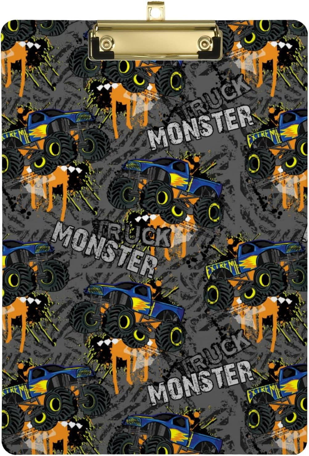 FMSHPON Monster Truck Car Pattern Clipboard Hardboard Wood Nursing Clip ...