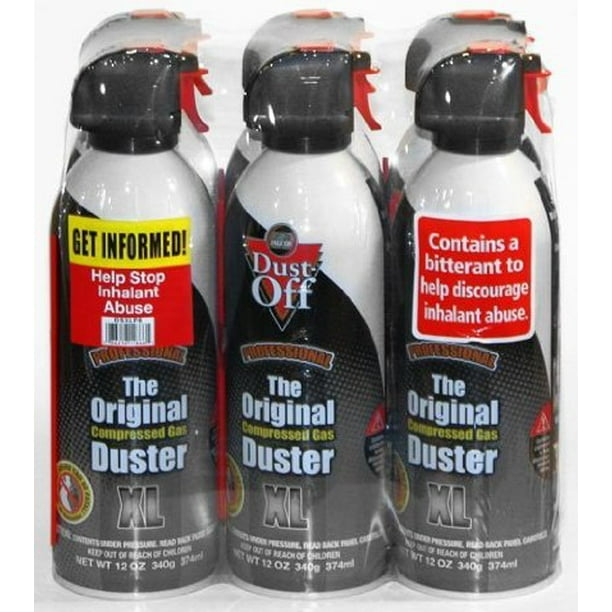 Falcon Dust-Off Professional Compressed Gas 12oz. (6-Pack) - Walmart ...