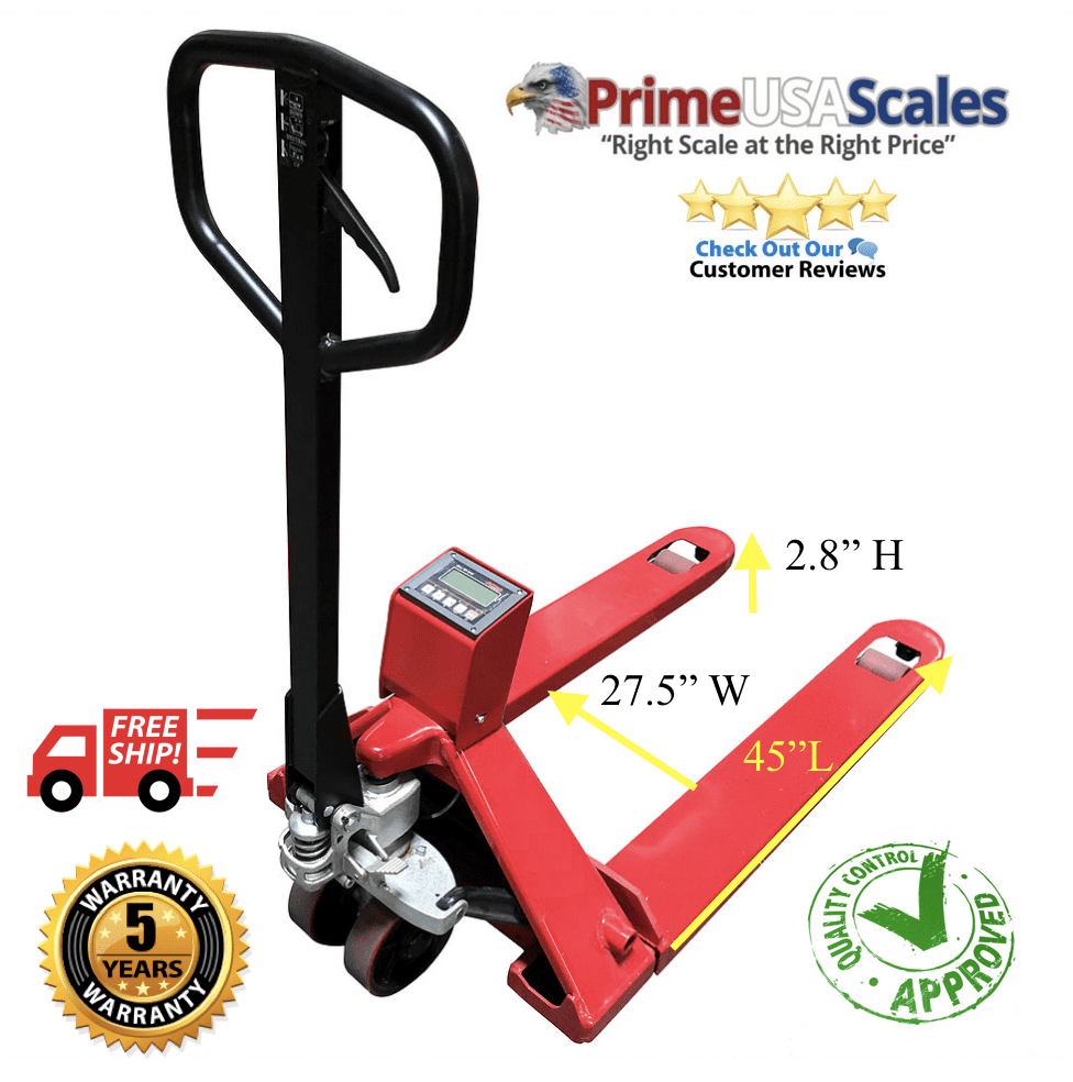 Pallet Jack Scale 1,000 lb Pallet Truck Scale Floor Scale Shipping ...