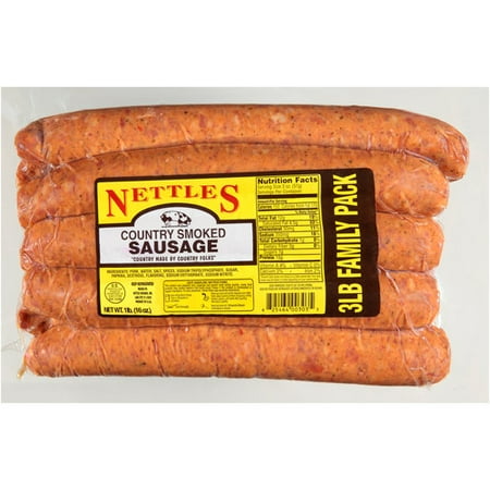 Nettles Country Smoked Sausage, 3 lbs - Walmart.com