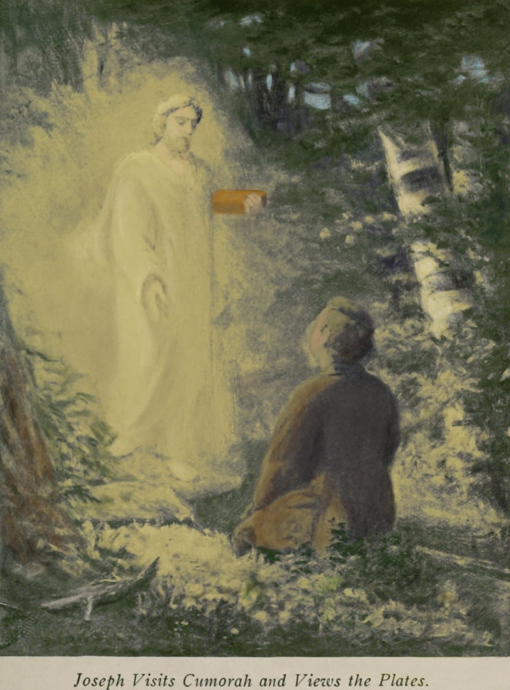 Joseph Smith Visits Cumorah And Views The Golden Plates The Angel ...