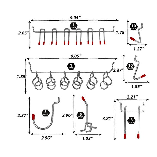 Metal Pegboard Tools Pegboard Hooks Tools Bedroom Pegboard Accessories ...