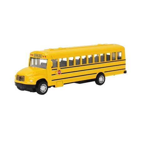 Mini Pull Back Sliding Alloy School Bus, Simulation Car Model, 1 Piece ...