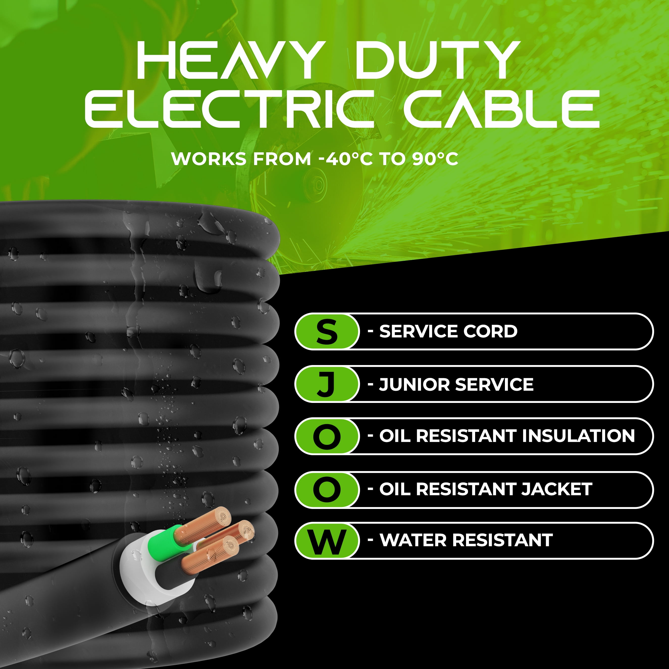 White 4 Conductors Multiple Conductor Cables 14 Gauge 4 Conductor 25 ...