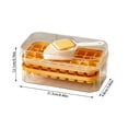 AFACUHX Button with Lid 32 Cavity Silicone Ice Mold Tray Storage Easy ...