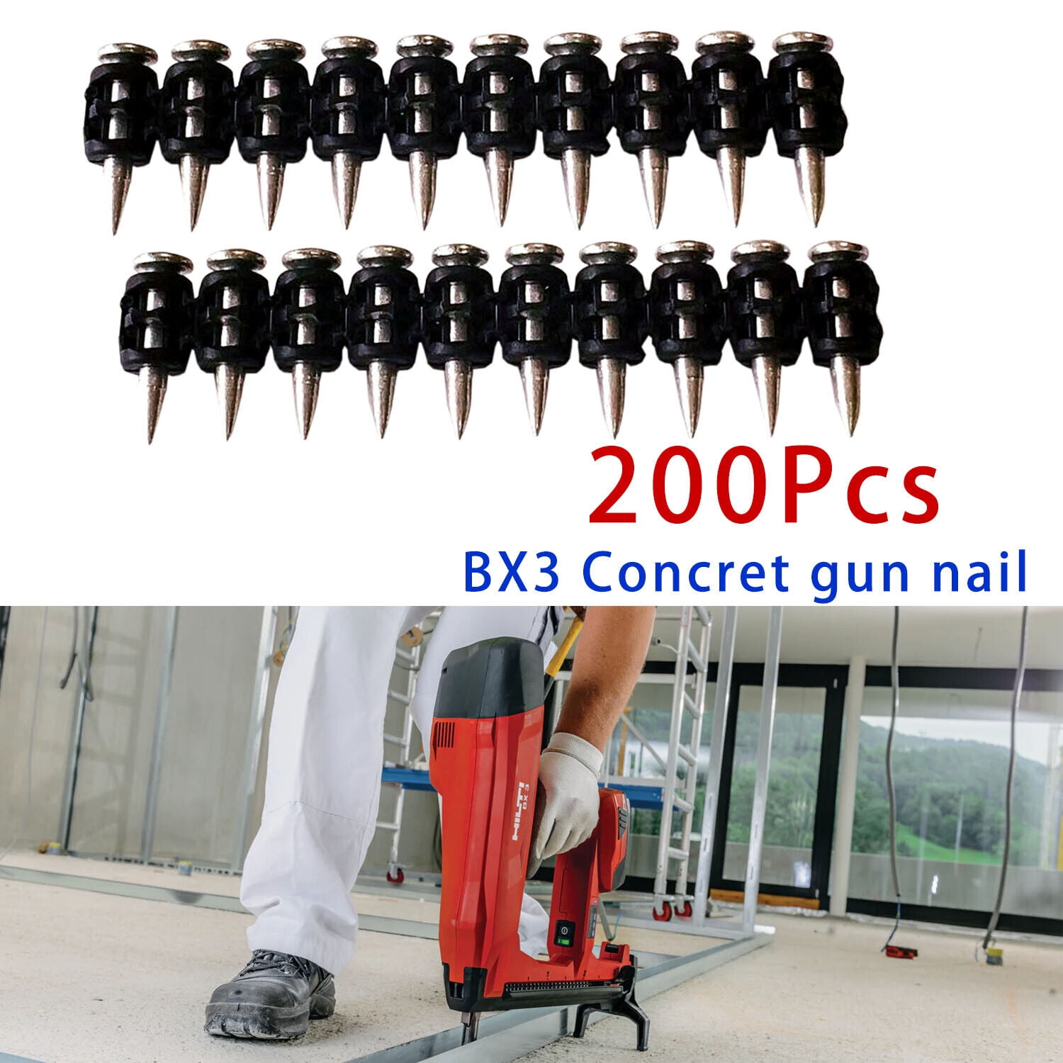 Nails for Hilti BX 3-ME (02) BX3 type Tool steel concrete nails ...