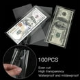 Casewin 100pcs Clear Money Sleeve for Collecting Bills, Dollar Bill ...