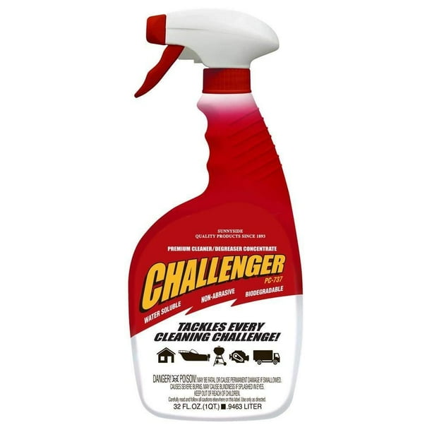 Sunnyside 73732 Challenger Cleaner Degreaser Concentrate, Quart Trigger Spray - Walmart.com