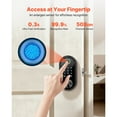 KFFKFF Fingerprint Door Lock with Biometric Access, Touchscreen Keypad ...