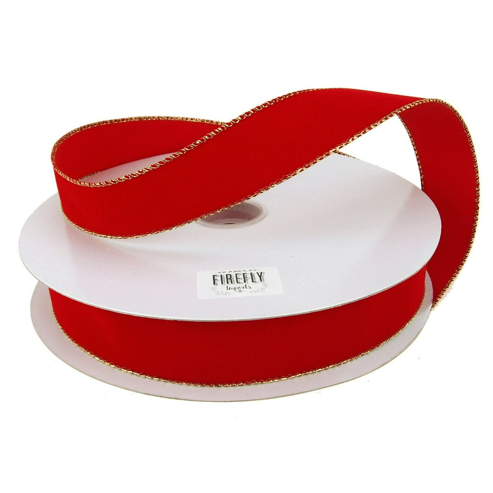 Red Velvet Christmas Ribbon Wired Edge, 50 Yards - Walmart.com ... Red Velvet Christmas Ribbon Wired Edge, 50 Yards - Walmart.com ...
