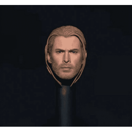 Avengers 1/6 Thor Head Sculpture Thor Braid Hairstyle Head Sculpture ...