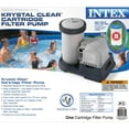 INTEX 2500 GPH Filter Cartridge Pump with Timer and Above Ground Pool ...