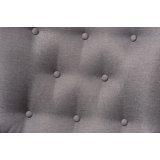 Baxton Studio Waldmann Fabric Wingback & Slat Back Rocking Chair, Grey ...