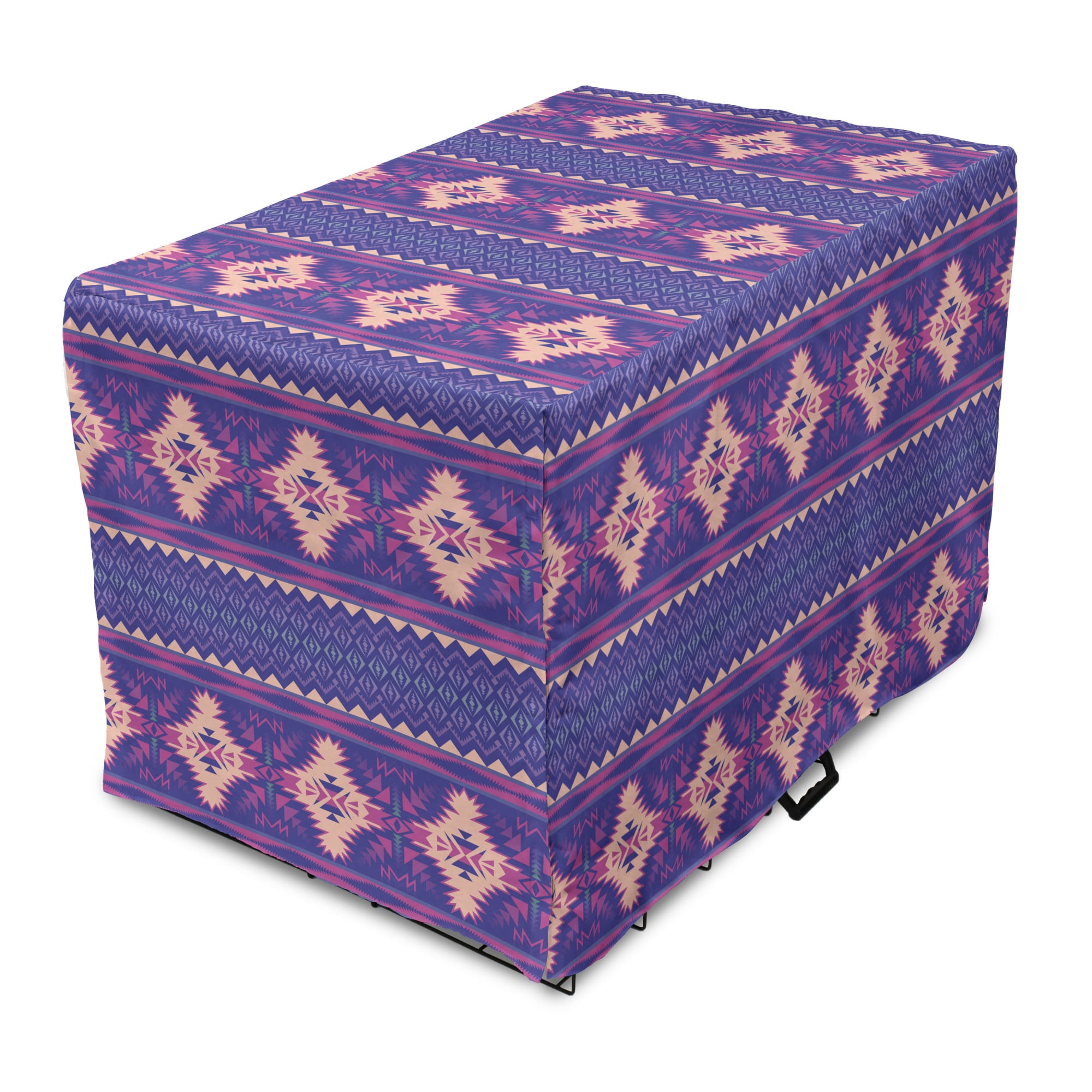 Aztec Dog Crate Cover, Modern Inspire Print of Mexican Civilization in ...