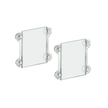 Azar 112740 3.5" W x 2.5" H L-Shaped Acrylic Sign Holder, 10Pack ...