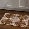 Linon Home Décor Hi Lo Area Rug Collection, Brown and Beige, 5' x 7.5 ...