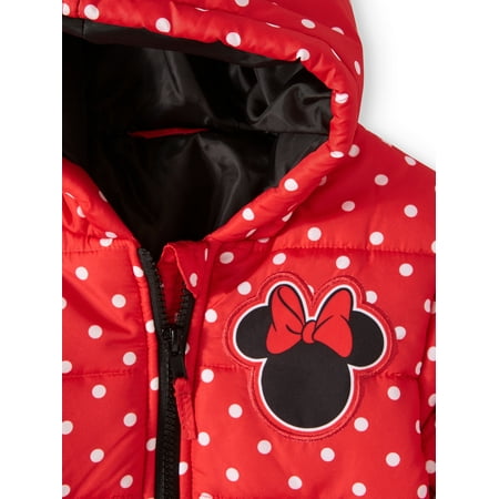 Minnie Mouse - Disney Minnie Mouse Puffer Jacket Coat (Toddler Girls ...