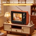 1:12 Scale Mini Retro TV 2.4" 720P HD Tiny Television with 8GB Storage ...