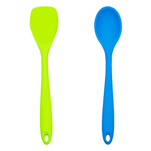 2 Piece Mini Kitchen Utensil Set- Silicone Kitchen Tools with Spatulas ...