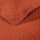 BNM 3 Piece Modern Cotton Blend Rust Bedspread Set, Queen - Walmart.com