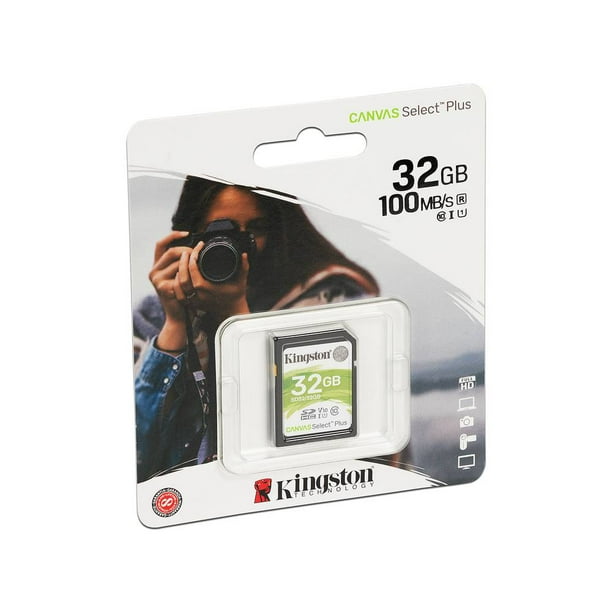 Memoria Kingston Canvas Select Plus SDHC UHS-I U1 de 32GB, Clase 10. | Bodega Aurrera en línea