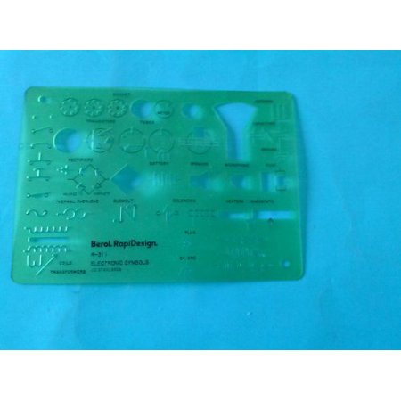 Berol RapiDesign R-311 Technical Drawing Template Electronic Symbols ...