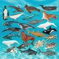 Kokiya 24 Pieces Fake Sea Animals Marine Animal for Birthday Game Kids ...