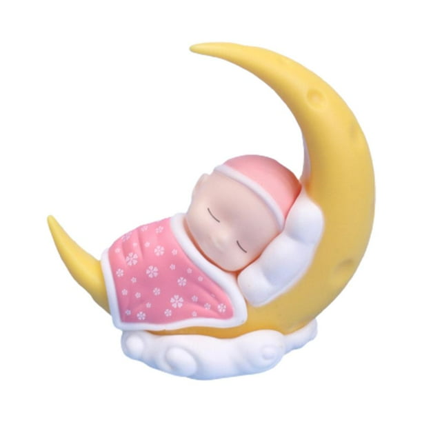 Sleeping Baby Moon Plug In Washable Children's Birthday Party Moon Plug ...