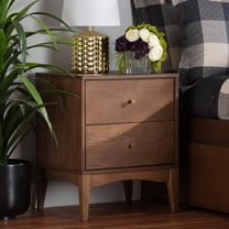 Baxton Studio Landis Mid-Century Modern Ash Walnut Finished Wood 2 ...