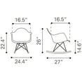 Zuo Modern 110020 Rocket Chair White - Walmart.com