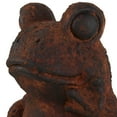 DecMode Outdoor 13" x 16" Rust Magnesium Oxide Rustic Frogs Garden ...