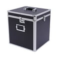 Vinyl Record Storage Box, Tabletop Record Vinyl Carry Case Black ...