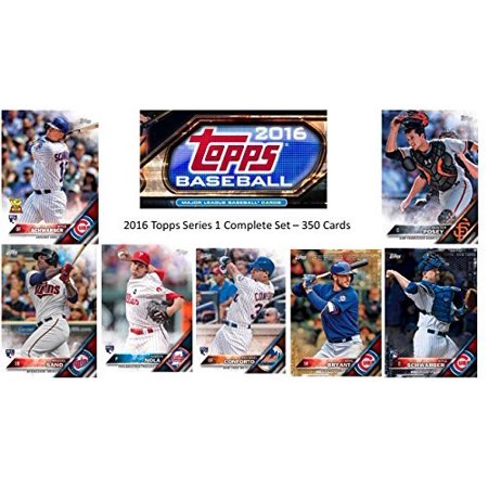 2016 Topps SERIES 1 COMPLETE BASE SET 350 Cards Includes top rookie ...