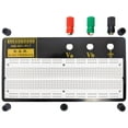 Solderless Breadboard with Metal Backplate, 840 Tie Points, 3 Binding ...