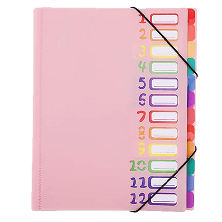 Multi-layer a4 information book file storage 12-layer rainbow ...