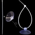 30pcs 35mm Suction Cups with 50pcs Transparent Zip Ties, Rubber Anti ...