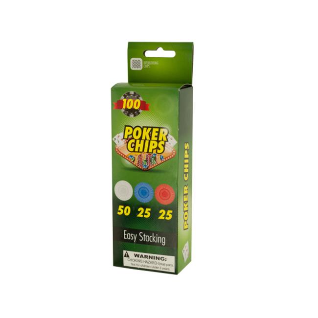 Bulk Buys GL138-96 Plastic Poker Chips -Pack of 96 | Walmart Canada