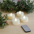 LumaBase Extra Large Battery Operated Tea Lights with Remote Control ...