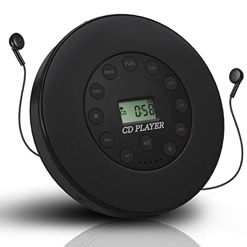 WOKALON Portable cD Player with Stereo Speakers, Rechargeable Disc ...