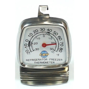 Rubbermaid Commercial Fridge/Freezer Thermometer, Easy Read Temp Gauge ...