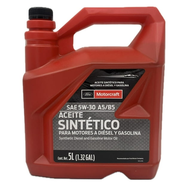 Aceite de motor Diésel 5W30 5 litros Motorcraft Sintético | Bodega ...