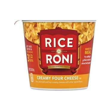 Rice-A-Roni Creamy Four Cheese Cups, Microwaveable, 2.25 oz (Pack of 12 ...