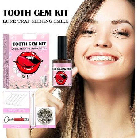 SHTUUYINGG Professional Diy Tooth Gem Kit With Curing Light And Glue ...